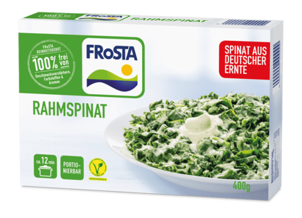 Rahmspinat in der Faltschachtel • Schnell fertig | FRoSTA