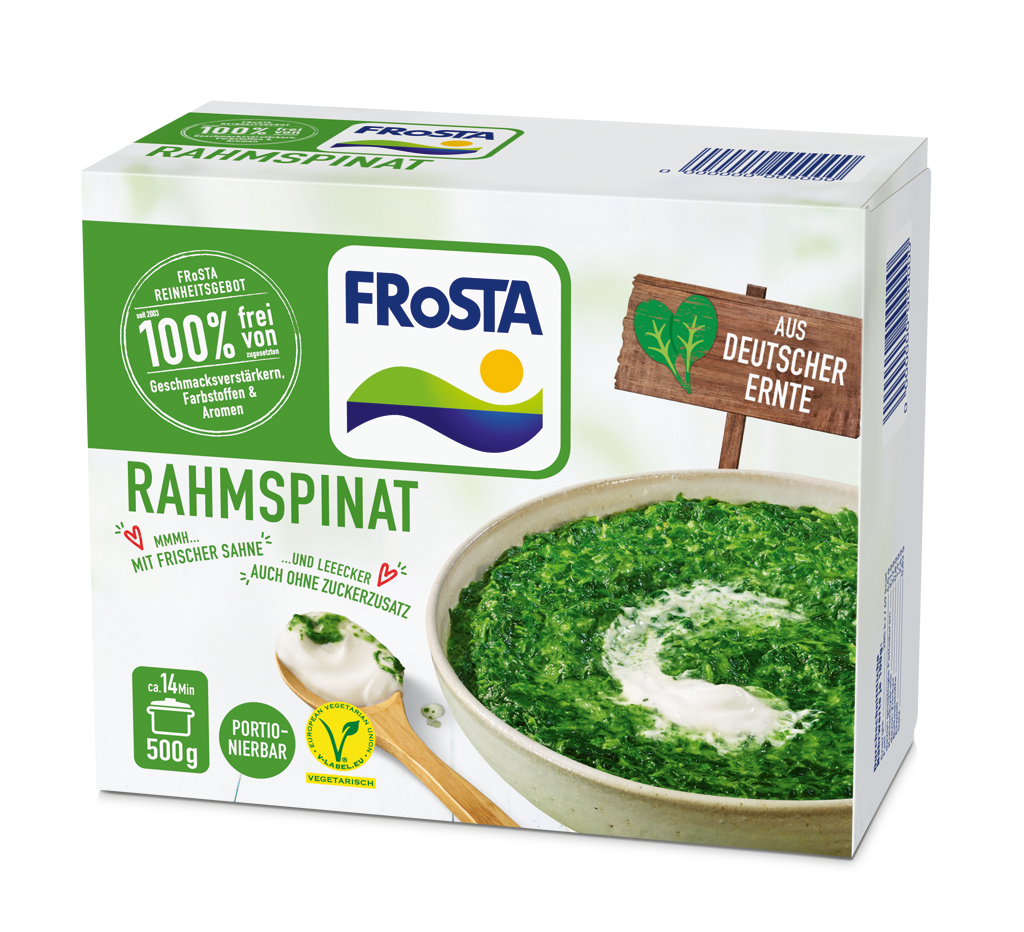Rahmspinat in der Faltschachtel • Schnell fertig | FRoSTA