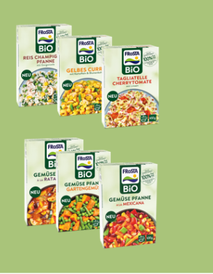 Entdecke die neuen Bio Produkte von FRoSTA