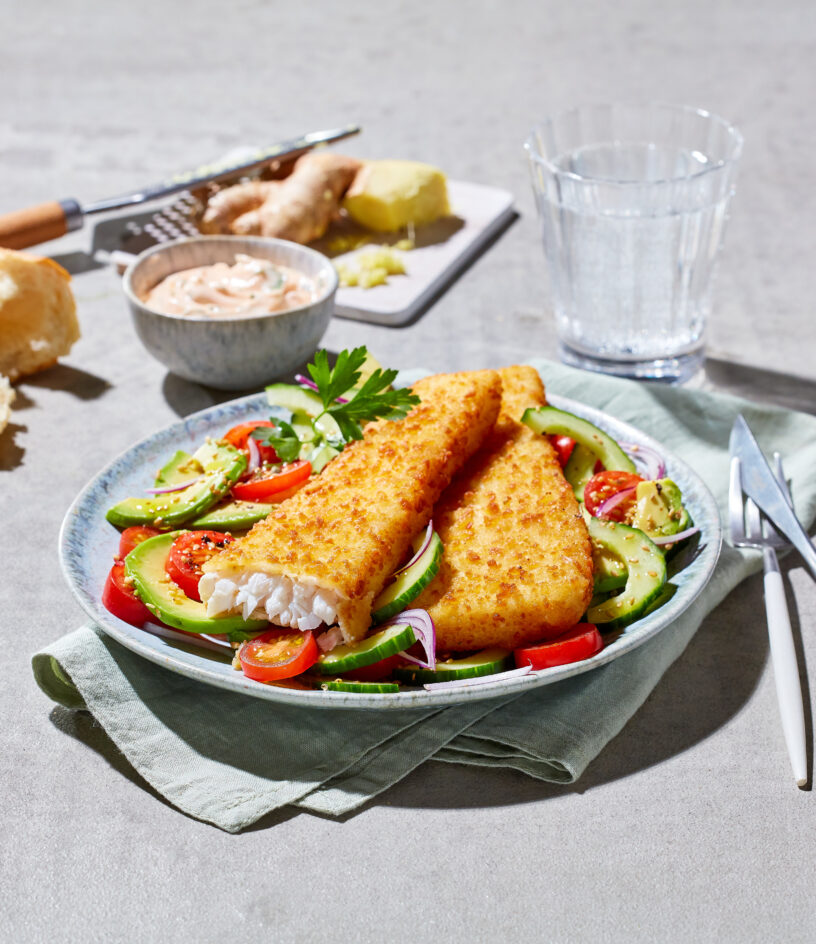 Backofen Fisch mit Avocadosalat - FRoSTA.de